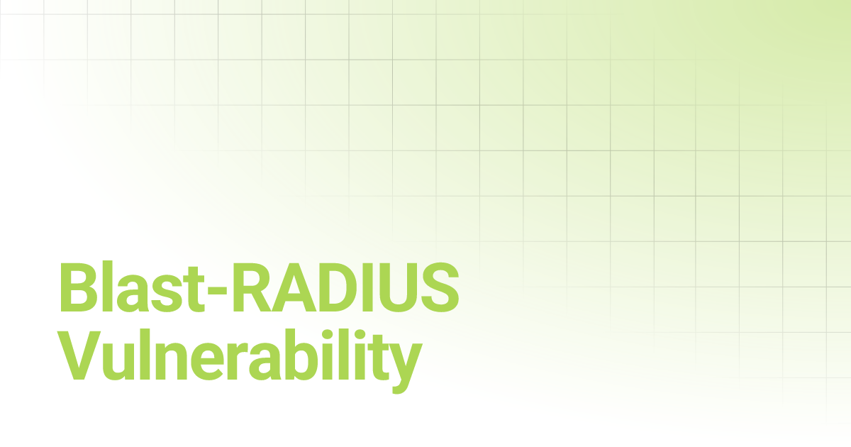 Blast-RADIUS Vulnerability | RADIUSaaS